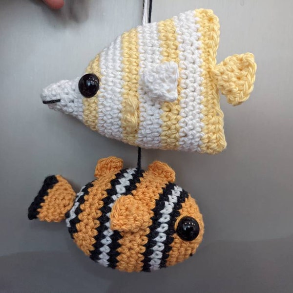PATTERN PACK - 11 Fish Patterns - Angelfish, Betta, Blue/yellow Tangs ...