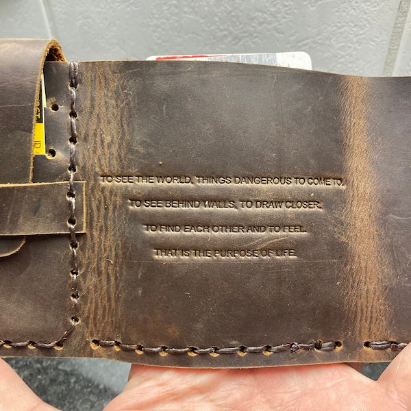 The Secret Life of Walter Mitty---wallet, Men's Leather Trifold Wallet, Groomsmen Gifts ...