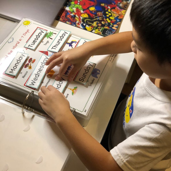 Math Activity Worksheet Busy Binder, Kindergarten, Pre K, Counting ...