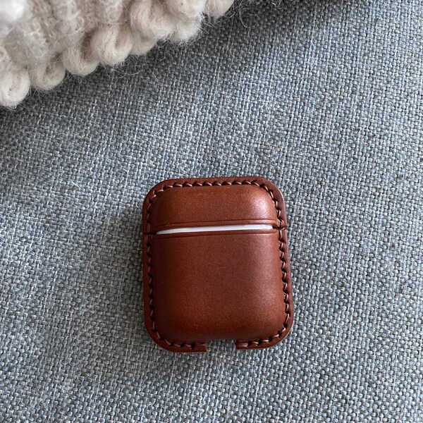AirPod 4 Case Personalized Leather Monogrammed AirPod Cover Leather ...