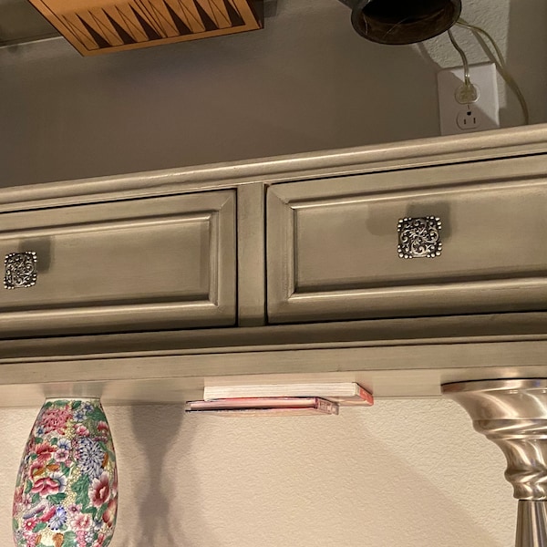 Yuma Cabinet Knobs (pair) Antique Silver - Etsy