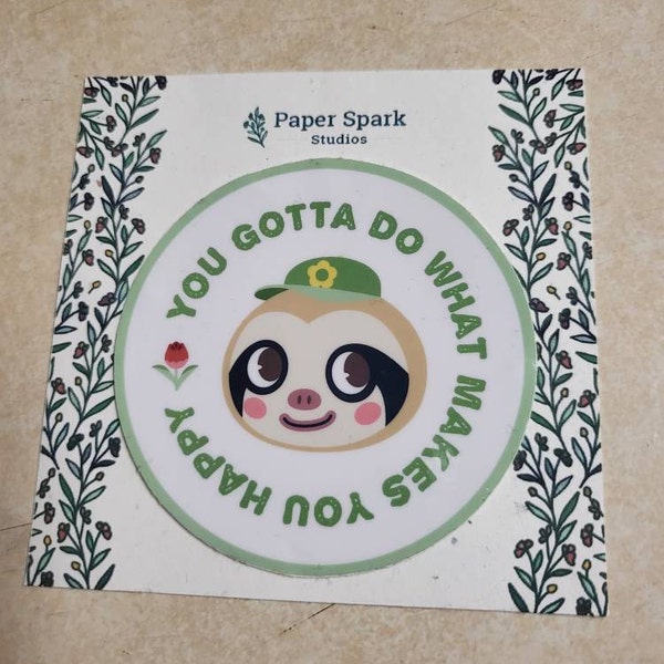 Raymond Vinyl Sticker | Animal Crossing Inspired | Die-cut Decal for ...