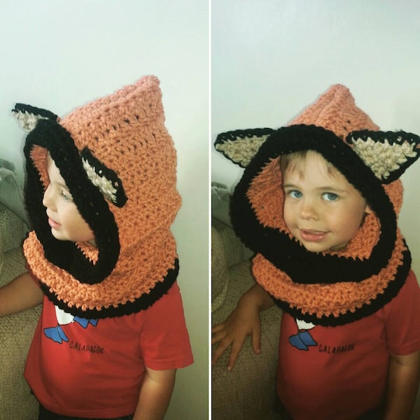 CROCHET Pattern-flint Fox Cowl (12/18 Months, Toddler, Child, Adult ...