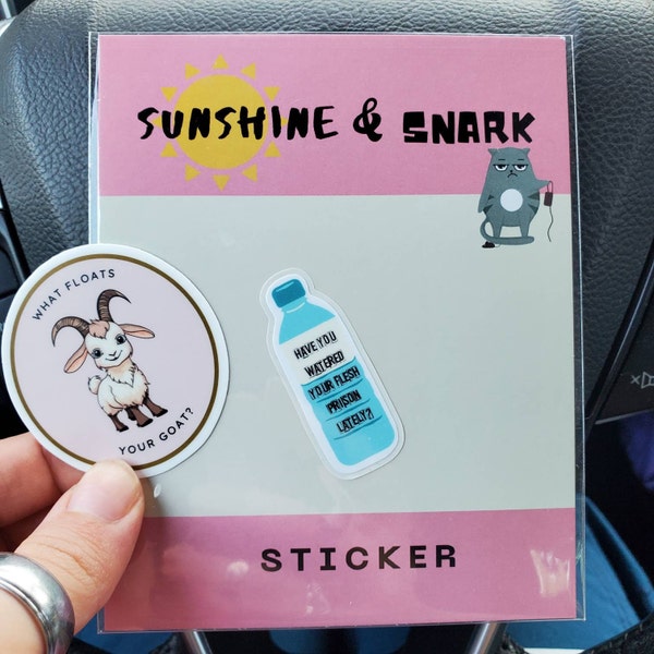 Funny Christmas Sticker, Tiny Tots With Their Eyes All Aglow, Stocking ...