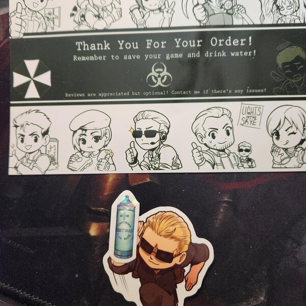 BIOHAZARD 4 FANMADE Mini Sticker Pack! バイオハザード 4 ・ミニーステッカーパック - Etsy