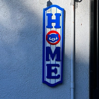 Chicago Cubs cubs Home Wood Decor Sign Chicago Cubs Gifts Chicago Cubs ...
