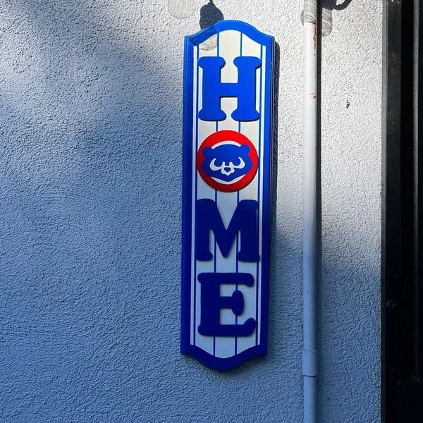 Chicago Cubs "cubs Home" Wood Decor Sign | Chicago Cubs Gifts | Chicago ...