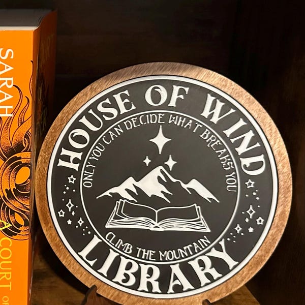 Library Street Sign Bookshelf Sign Personalized Laser Engraved Bookish ...