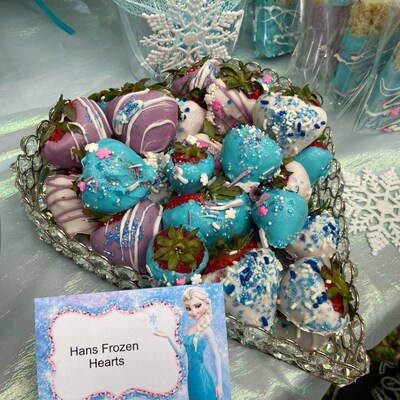 Frozen Elsa Anna Food Tent Birthday Party Printable Frozen Food Label 8 ...