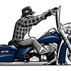 Motorcycle Artwork, Biker Logo Design, SVG Files, Lowrider Bike Drawing ...
