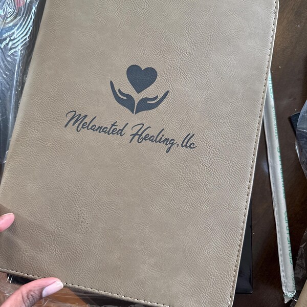 Personalized Company Logo Leather Notebook , Personalized Corporate ...