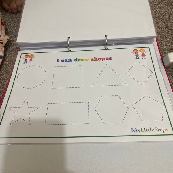 Toddler Learning Folder Nursery Learning Folder Preschool Activity ...