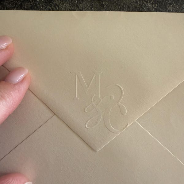 Monogram Embosser | 48 Designs | Custom Your Wedding Embosser | Napkin ...