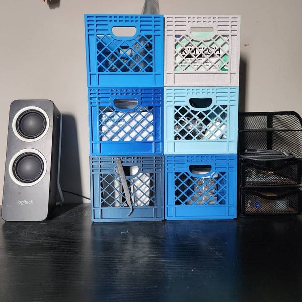 Mini Crate | Mini Organizer | Milk Crate | Fun Crate | Custom Crates - Etsy