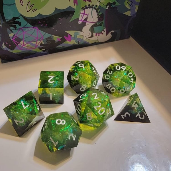 Milk Tea Boba Dice Kawaii Dice, Boba Dice, Handmade Resin Sharp Edge ...