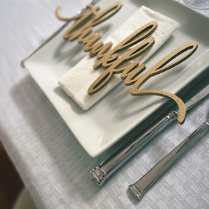 Table Word Place Setting, Thanksgiving Decor, Formal Dining Room, Fall ...