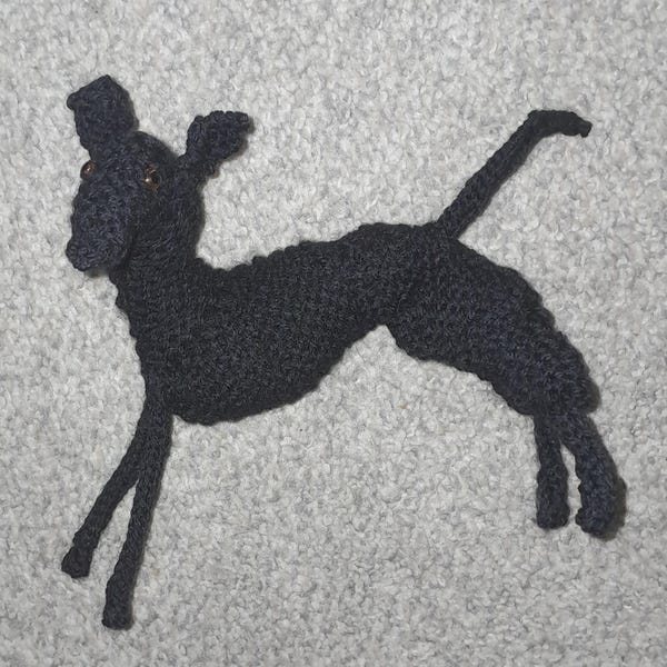Lurcher Knitting Pattern - Etsy