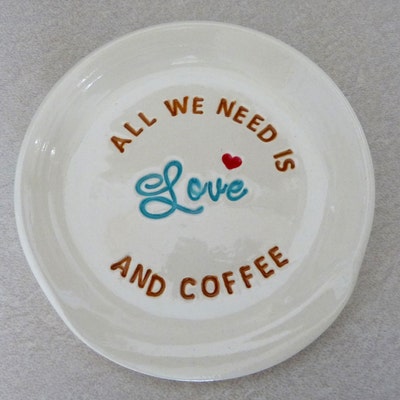 All We Need is Love Spoon Rest for Coffee Lovers Ceramic - Etsy