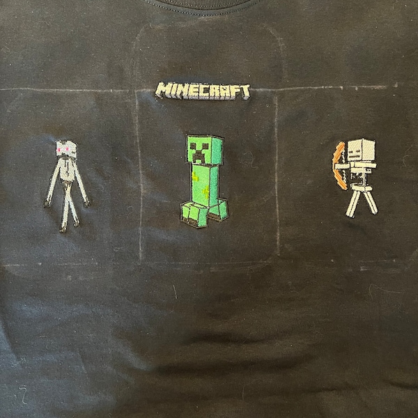 Minecraft Creeper Embroidery Design (digital File) - Etsy