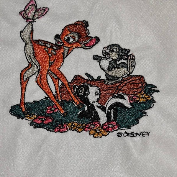 Bambi Machine Embroidery Files, 12 Designs, Bambi Embroidery, Thumper ...