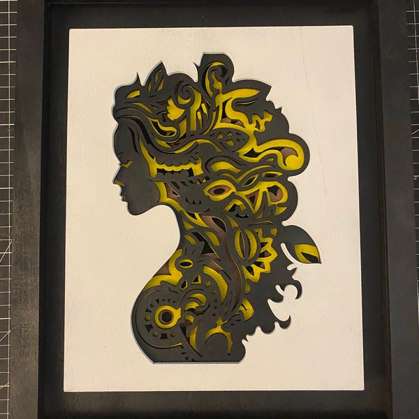 Eye Multilayer Laser Cut File,eye Dxf File, SVG Ai EPS Dxf Laser Cut ...