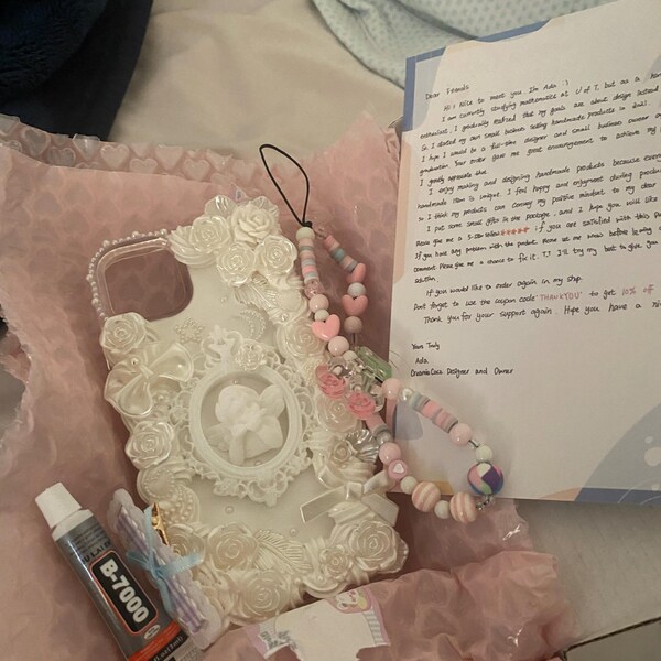 Full of Sakura Decoden Phone Case for All Brand, Chic and Pretty ...