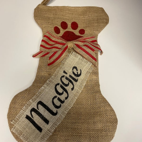 Burlap Stockings, Plain , Rustic Stockings Lined With White Muslin ...