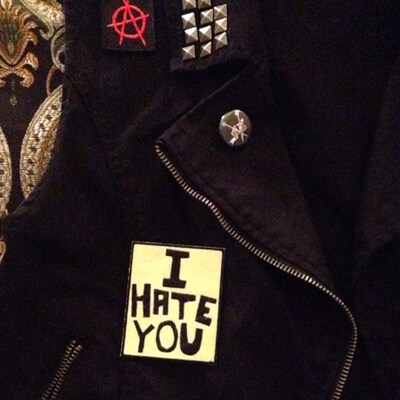 I Hate You Name Tag Patch Badge Symbol Dislike Sign - Etsy