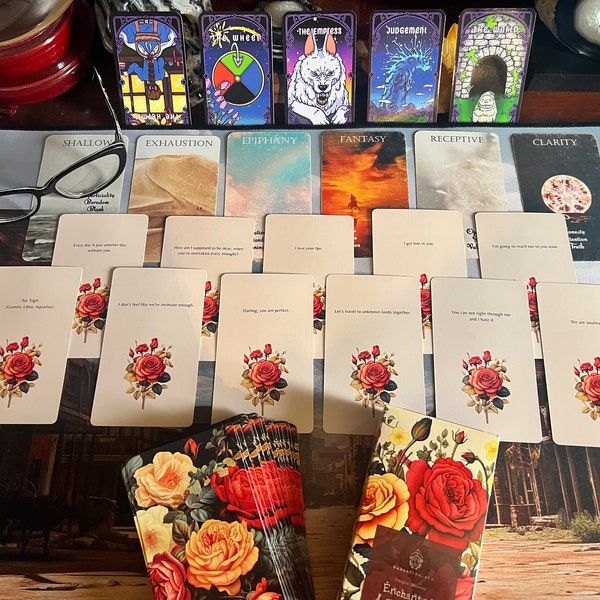 Love Oracle Tea Deck 77 Cards Divination Deck - Etsy