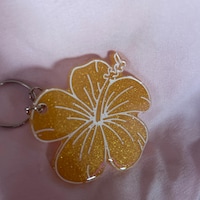 Hibiscus Keychain - Etsy