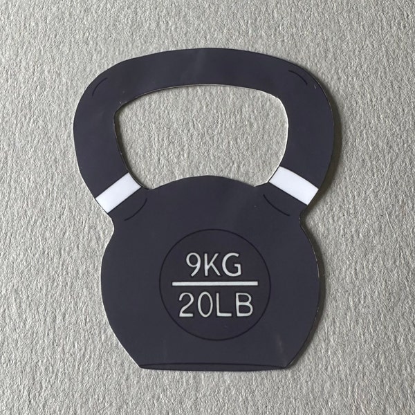 Kettlebell Water Resistant Sticker, Powerlifting Sticker, Weightlifting ...