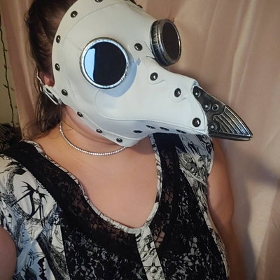 Black Plague Doctor Bird Mask Steampunk Raven Mask Costume Cosplay ...