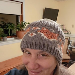 Thistle Hat Knitting Pattern, Scottish Colorwork Beanie, Fair Isle ...