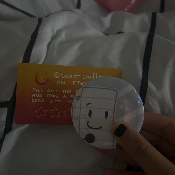 Custom Design Pin Button Accessory Battle for Dream Island BFDI ...