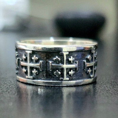 Genuine Sterling Silver Men's Ring Solid Hallmarked 925 With Black ...