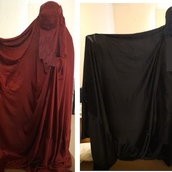 White Long Burqa, Muslim Niqab , Wedding Hijab , Hajjie Clothing, Long ...