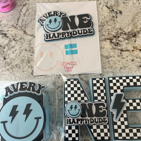 One Happy Dude Birthday Stickers, Personalized Birthday Stickers, One ...