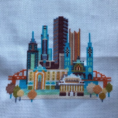 Pittsburgh P091 Embroidery Cross Stitch Pattern Instant - Etsy