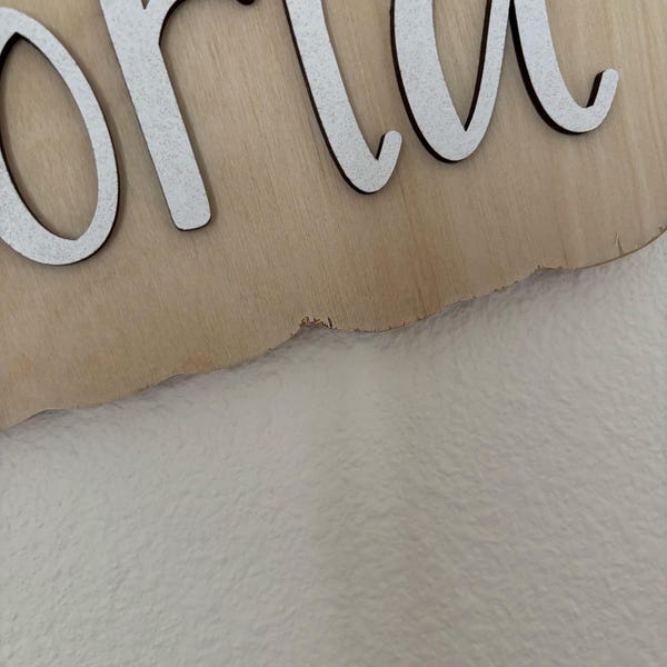 Large Wood Name Sign, Nursery Name Sign, Boho Nursery Sign , Above Crib ...