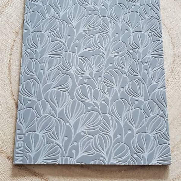 Botanical Polymer Clay Texture Sheet - Texture Mat for Polymer Clay ...