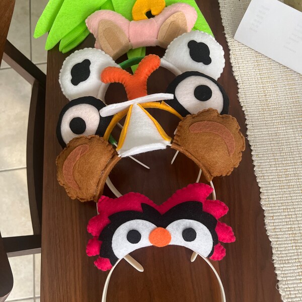 Muppet Inspired Headband, Handmade, Photo Prop,birthday Party Favor - Etsy