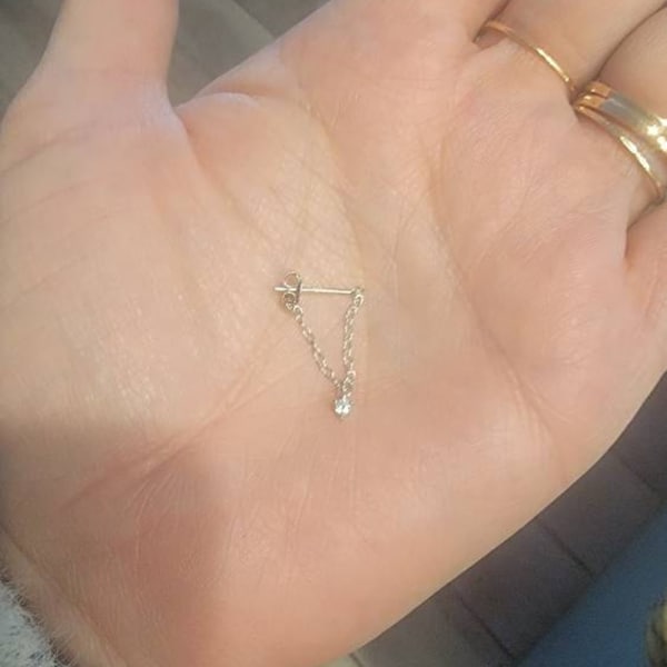 Hidden Helix Piercing 16g F136 Implant Grade Titanium Hammered Bar ...