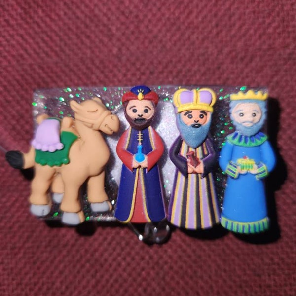 Craft Buttons NATIVITY Christmas Baby Jesus Christ Mary Joseph Three ...