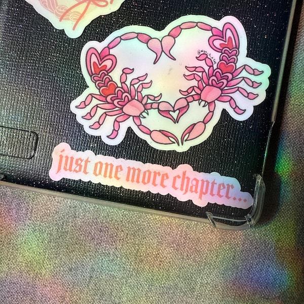 Just One More Chapter… Bookish Kindle Reader Gift Waterproof Laminated ...