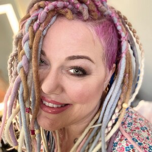 Wool Double Ended Single Ended Dreadlocks Fox Ombre Orange on - Etsy