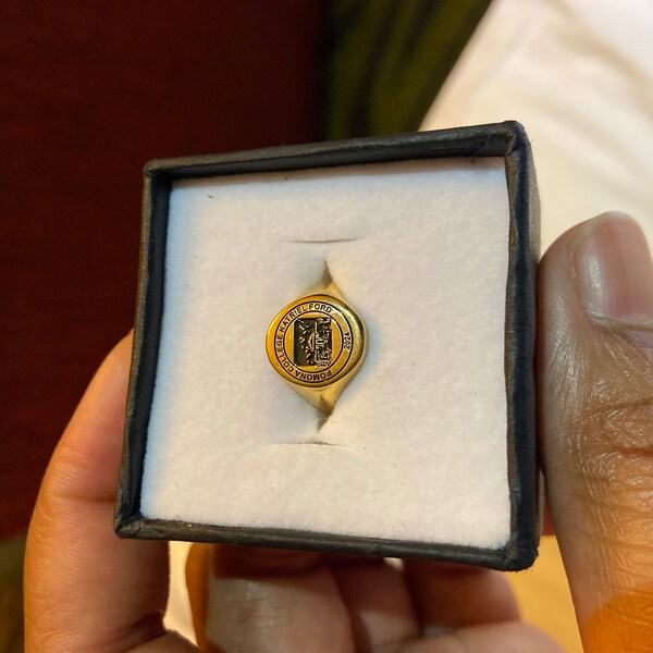 Oval Graduation Ring-tiny College Ring-class Rings-school Rings-senior ...