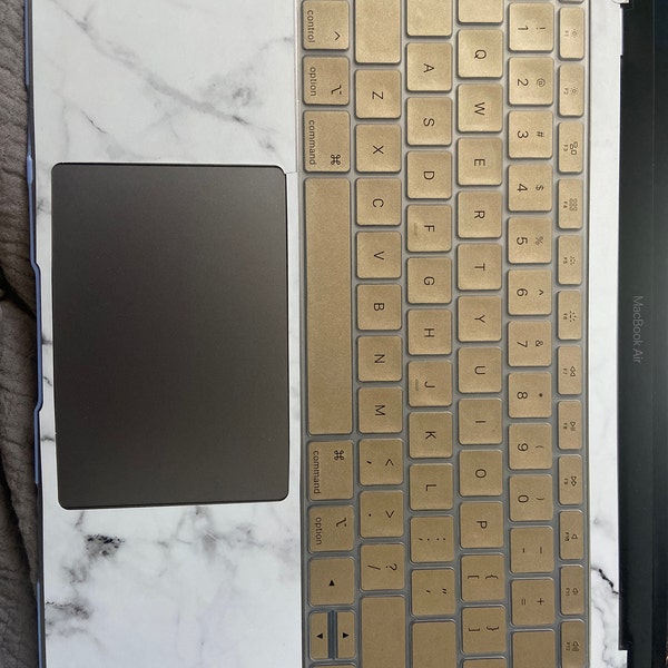 White Marble Inner Skin, Inside Skin for Macbook, Tech Accessory ...