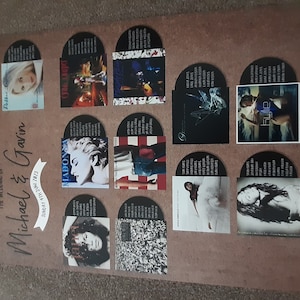Real Vinyl Record Table Names Bespoke Wedding 7 Inch 45s - Etsy