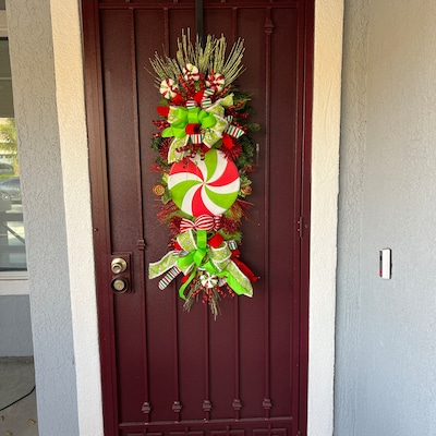 Extra Large Christmas Elf Wreath for Double Doors Nice Elf - Etsy