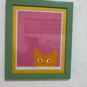 Screenprint Winter Cardinal Art Print Silkscreen Wall Art Snowy Trees ...